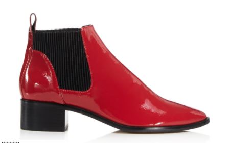 patent leather red chelsea boot - The Three Tomatoes