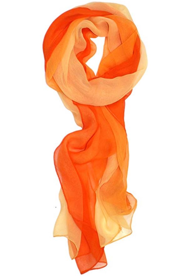 tangerine scarf - The Three Tomatoes