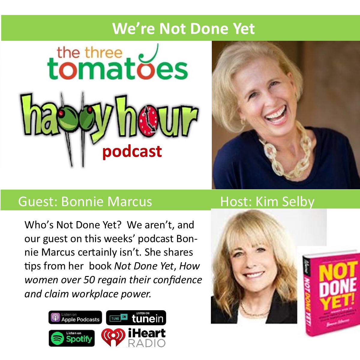 bonnie marcus promo graphic - The Three Tomatoes