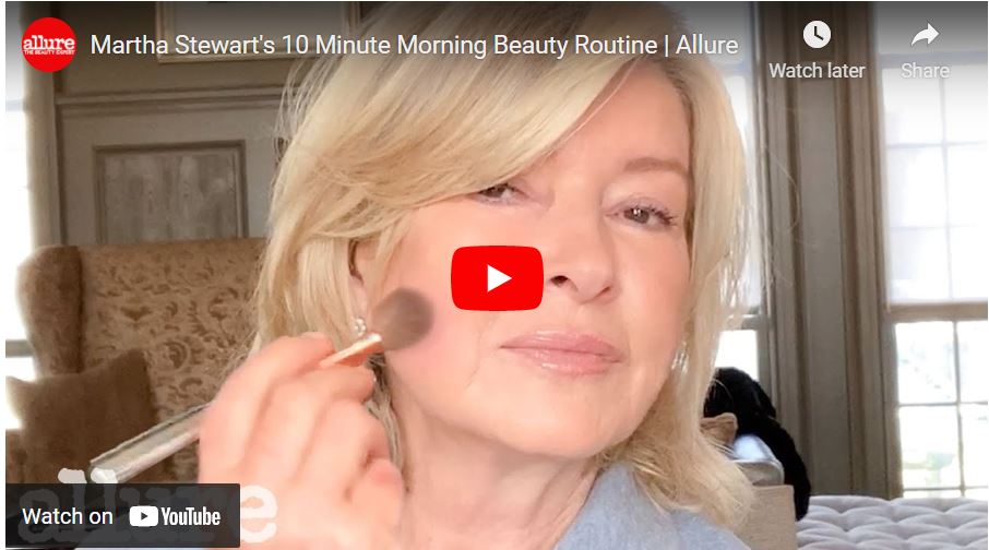 Allure Presents Martha Stewart's 10 Minute Morning Beauty Routine - The ...