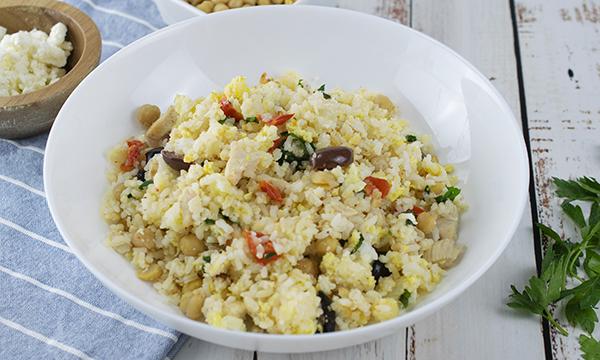 Greek Chicken Fried Rice - The Three Tomatoes