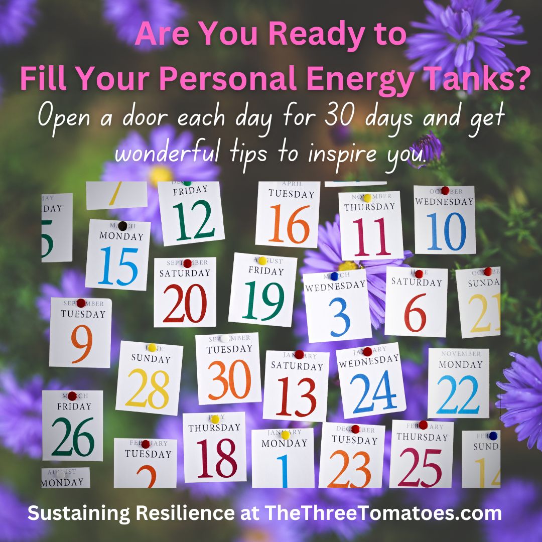 energy calendar revised - The Three Tomatoes