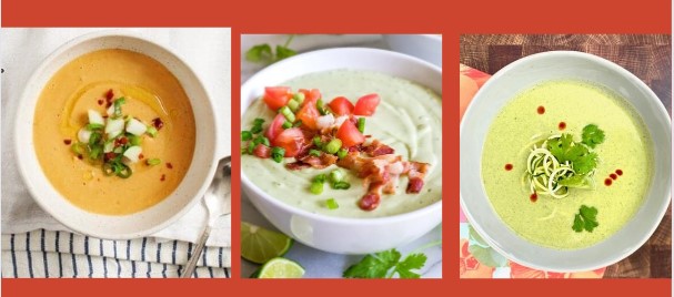 Three Awesome Cold Summer Soups - The Three Tomatoes